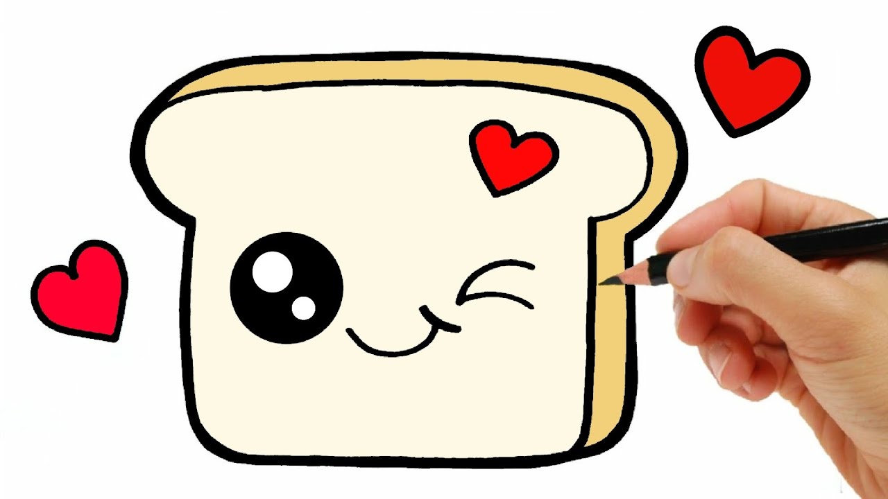 Bread Drawing Cute