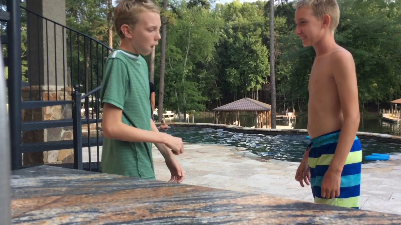 EPIC PRANK! BLAKE GETS THROWN INTO POOL! - YouTube
