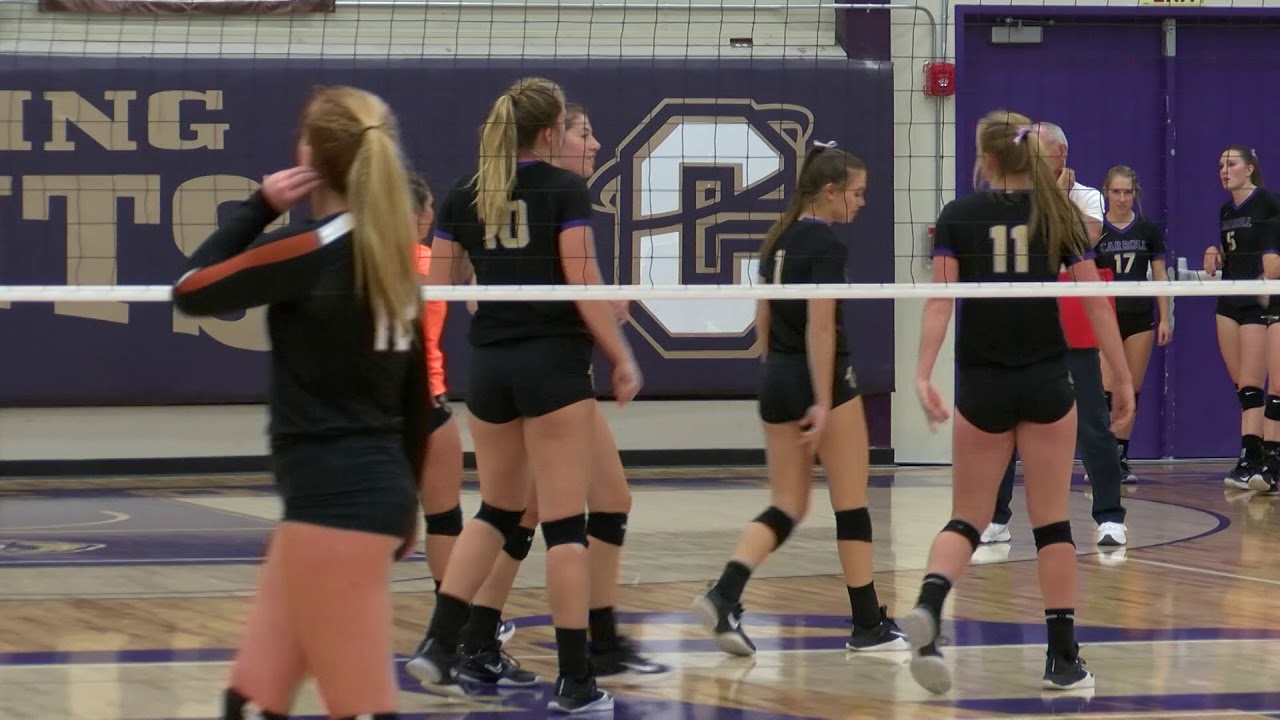 17th ranked Montana Tech volleyball beats Carroll in five sets - YouTube