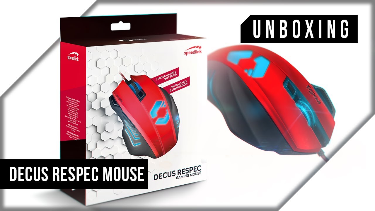 [UNBOXING] DECUS RESPEC Gaming Mouse von Speedlink - YouTube