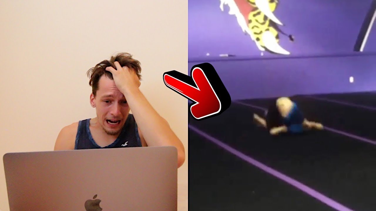 REACTING TO MY MOST INSANE FAILS *LANDED ON NECK* - YouTube