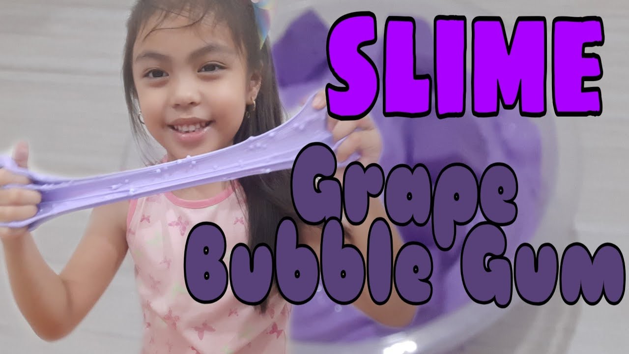 slime #6 | How to make Grape Bubble gum slime? By alex - YouTube