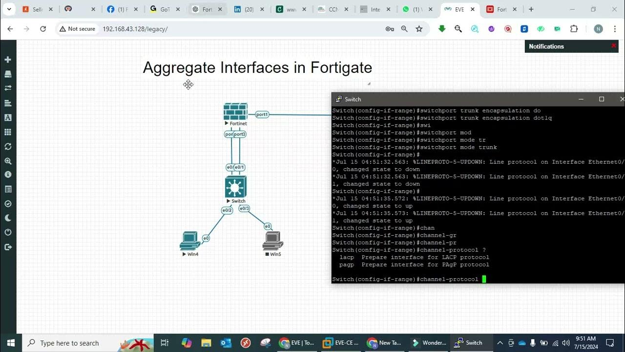 Configure Link Aggregate Protocol in Fortigate Firewall - YouTube