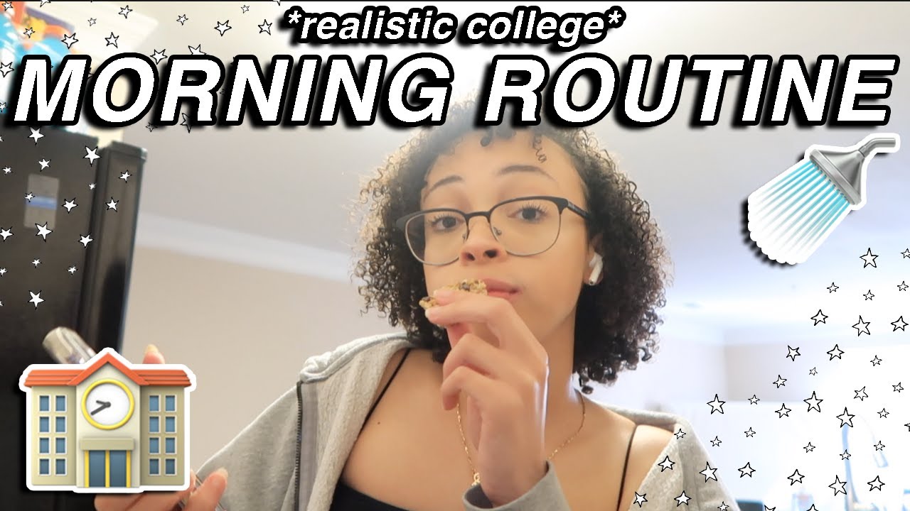 my 2020 *realistic* college morning routine | aliyah simone - YouTube