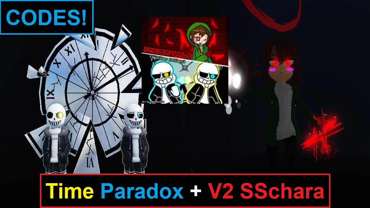 Time Paradox + V2 SS Chara showcase | Roblox Undertale: Timeline ...