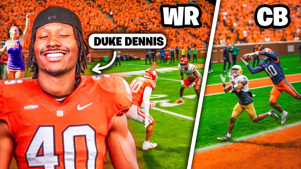 Duke Dennis Takes Over College Football 25 As A 2 Way Rizz Demon😈 ...