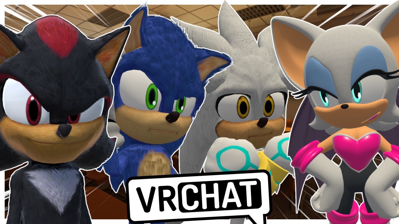 Movie Team SSS Go To School In VRCHAT?! (Ft. Rouge The Bat) - YouTube