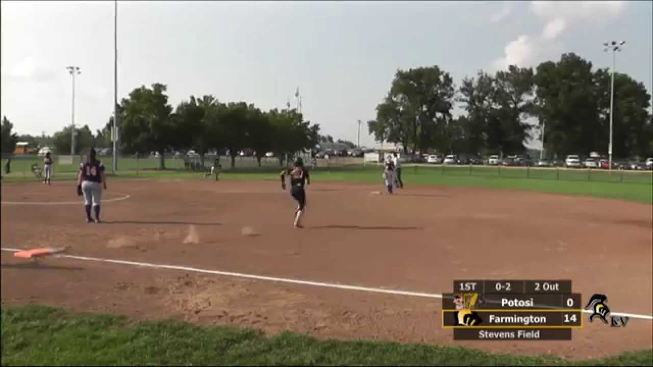 Farmington Knights Softball vs Potosi Trojans - YouTube