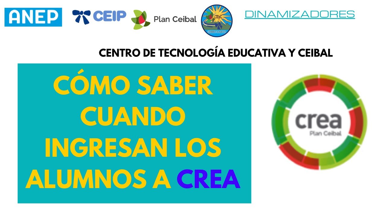 TUTORIAL DE CÓMO VER QUIEN INGRESA A CREA CEIBAL - YouTube