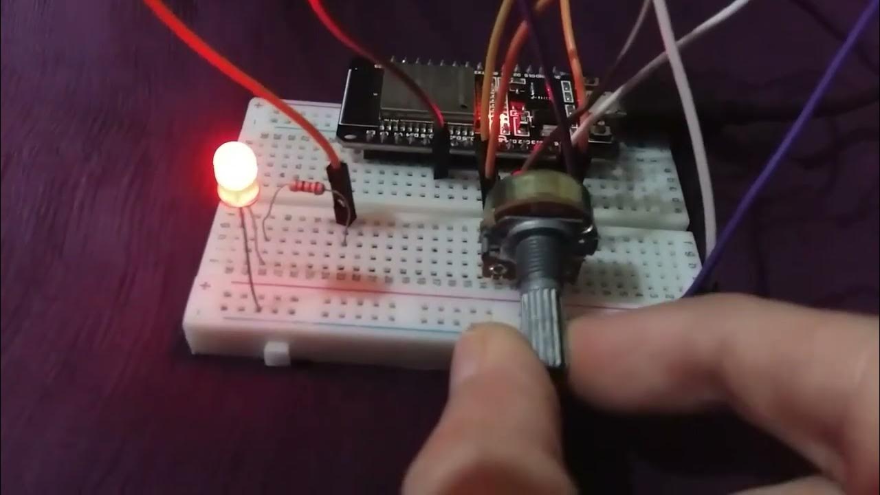(Demo) ESP32 PWM ESP IDF LED Brightness Control - YouTube