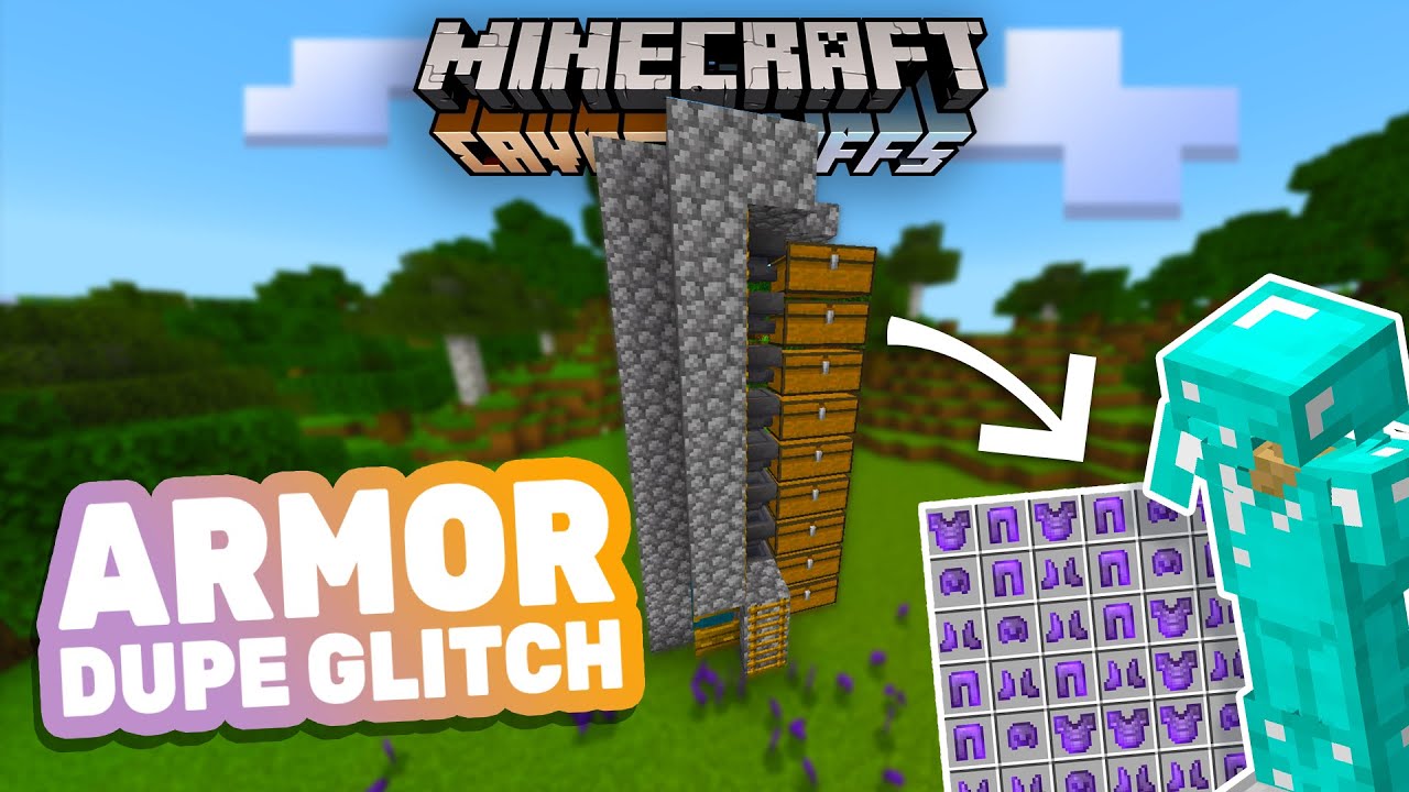 Minecraft Bedrock : Armor Duplication Glitch 1.18 || ( MCPE, PS4, Xbox ...