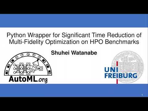 [AUTOML23] Python Wrapper for Simulating Multi-Fidelity Optimization on HPO Benchmarks Teaser ...