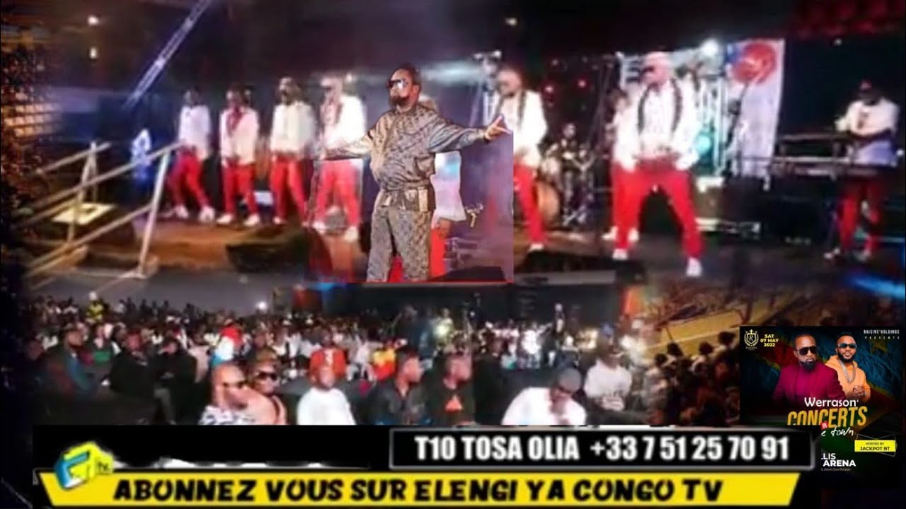 CONCERT WERRASON PHÉNOMÈNE STADE ARENA AFRIQUE DU SUD SPECTACLE, SON ...
