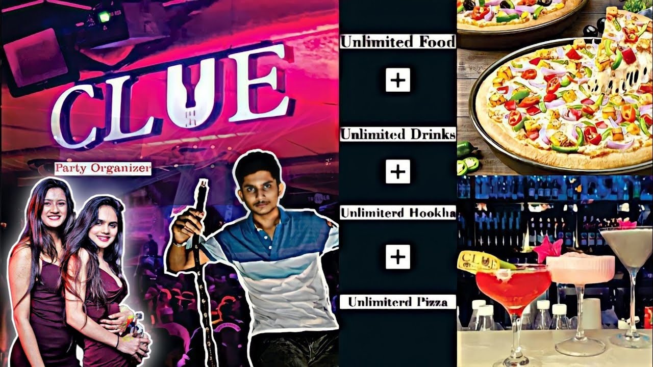 Clue Lounge & Bar Punjabi Bagh | Unlimited Food | Price | - YouTube