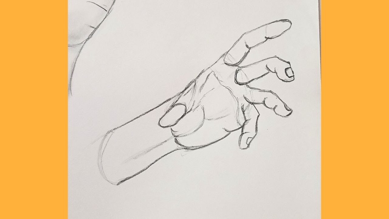 How to draw hand step by step/hand drawing for beginners easy - YouTube