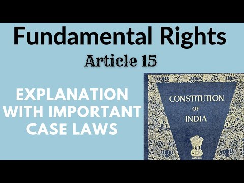 Article 15 | Law Of Constitution | Important Case Laws - YouTube