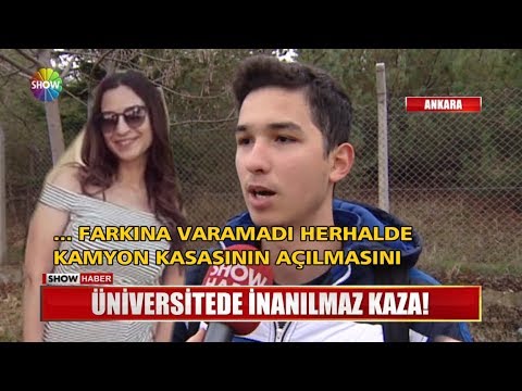 Üniversitede inanılmaz kaza!