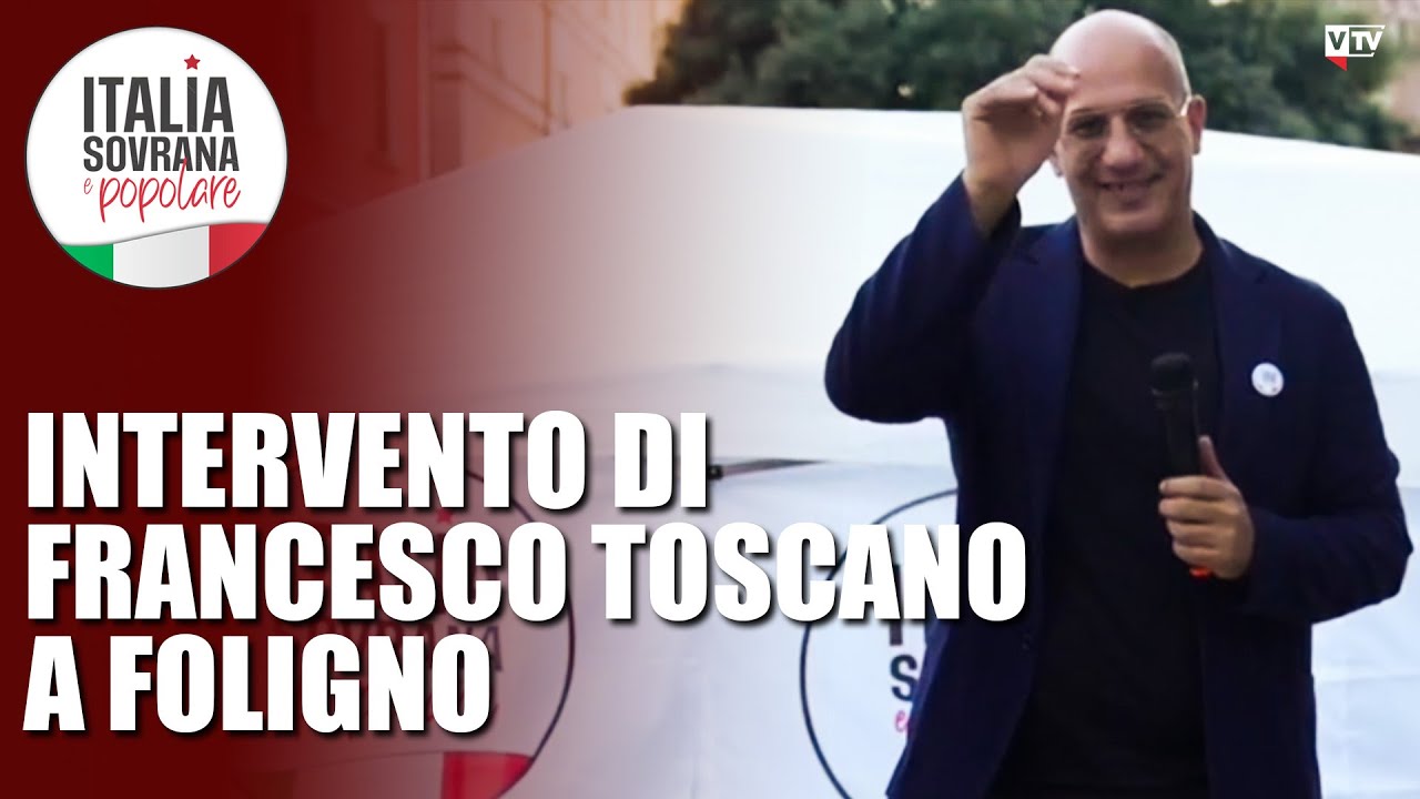 "Vi racconto come agisce il Sistema" - Francesco Toscano a Foligno ...