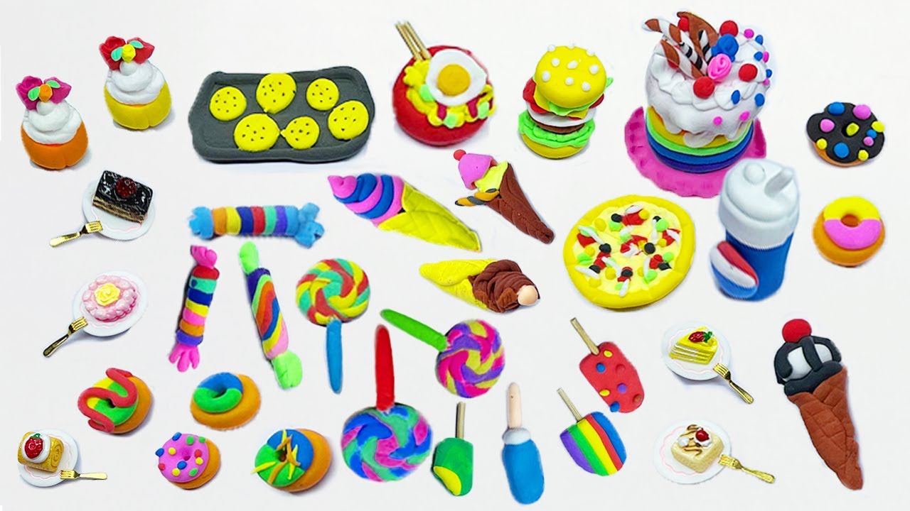 DIY How To Make Miniature Realistic Food Items with polymer clay | clay ...