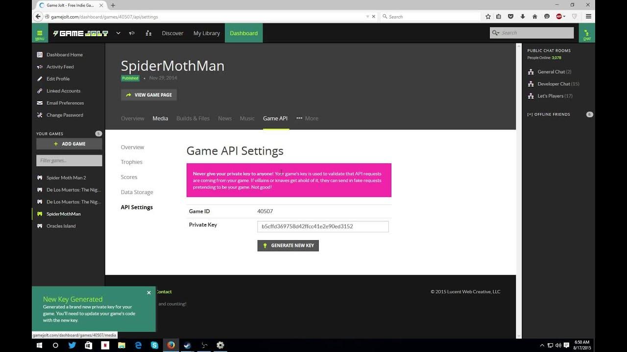 Construct 2 Gamejolt API tutorial - YouTube