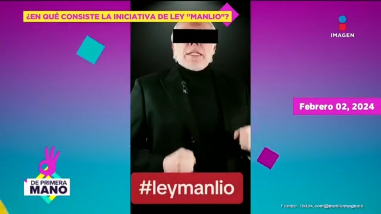Ley 'Manlio': En qué consiste y a quiénes busca DEFENDER | De Primera ...