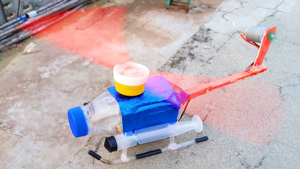 How to Make a Helicopter - Electric Helicopter - DIY Easy Method - YouTube