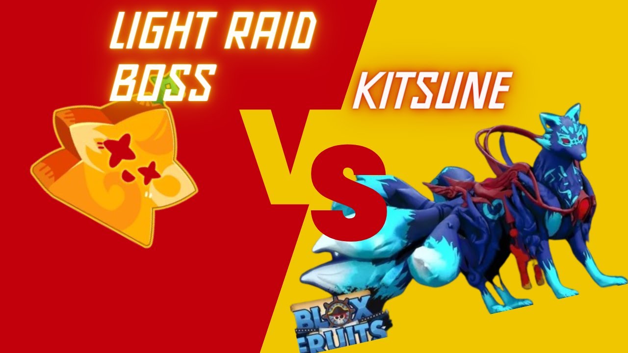 Kitsune VS light Raid Boss Who Wins? (Blox fruits) - YouTube