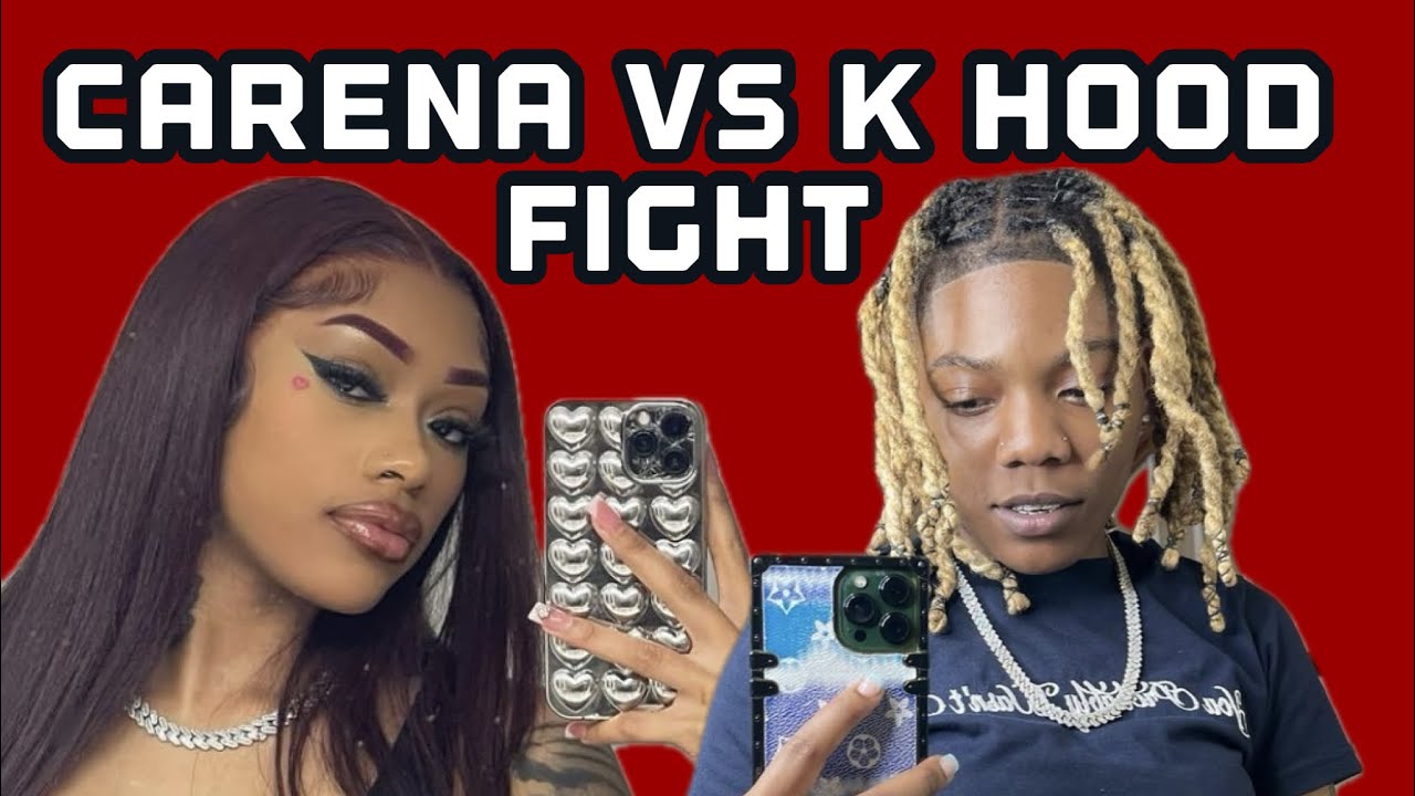 Carena Vonchae and K Hood / Roll it up K (fight video) - YouTube