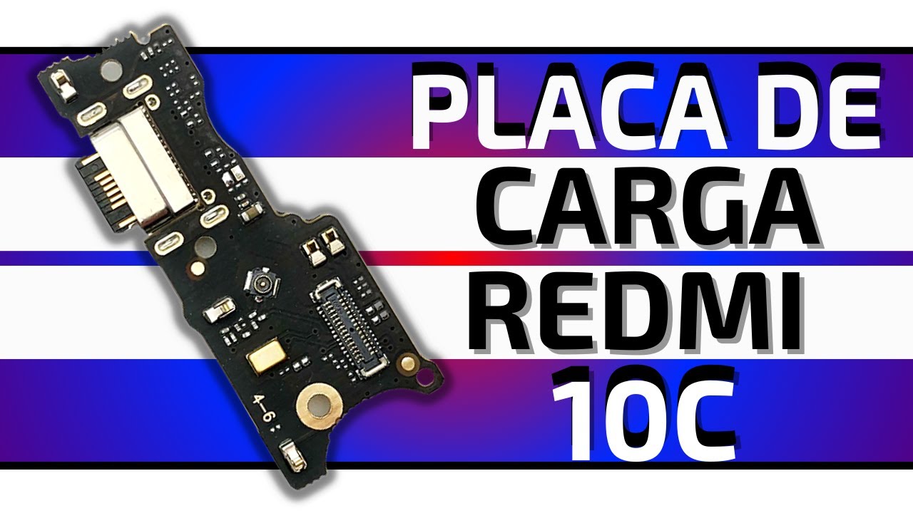 [ Xiaomi Redmi 10C 22033QAG ] Como Trocar Conector Carga Microfone Sub ...