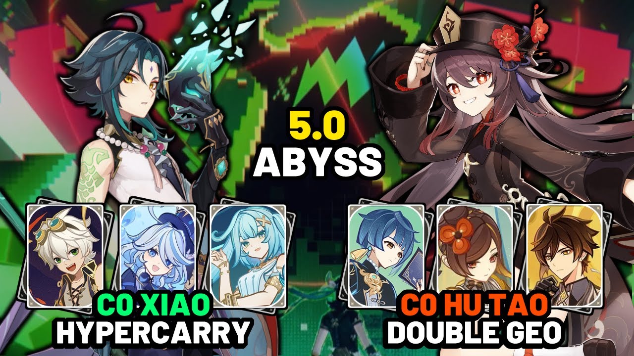 C0 Xiao Hypercarry, C0 Hu Tao Double Geo Vape - 5.0 Abyss Floor 12 ...