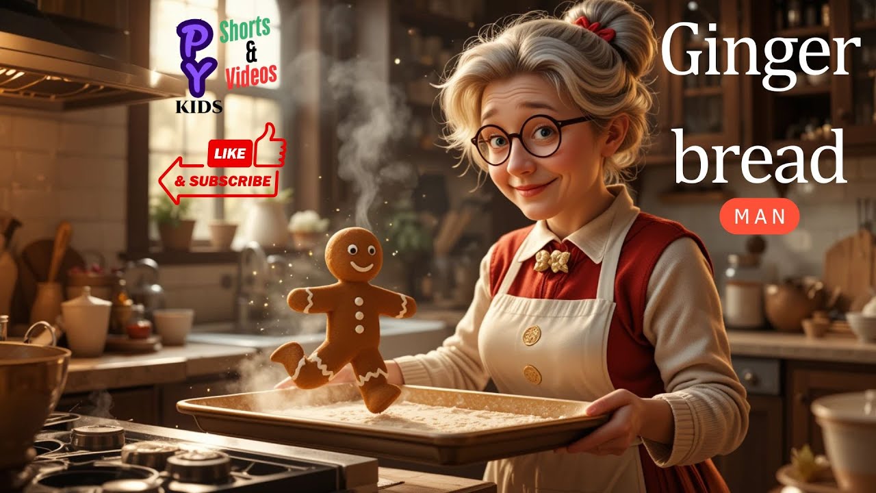 The Gingerbread Man | Little Christmas | Story for Kids, Babies ...