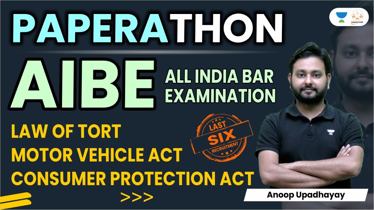 Law Of Tort | Motor Vehicle Act| Consumer Protection Act | Anoop ...