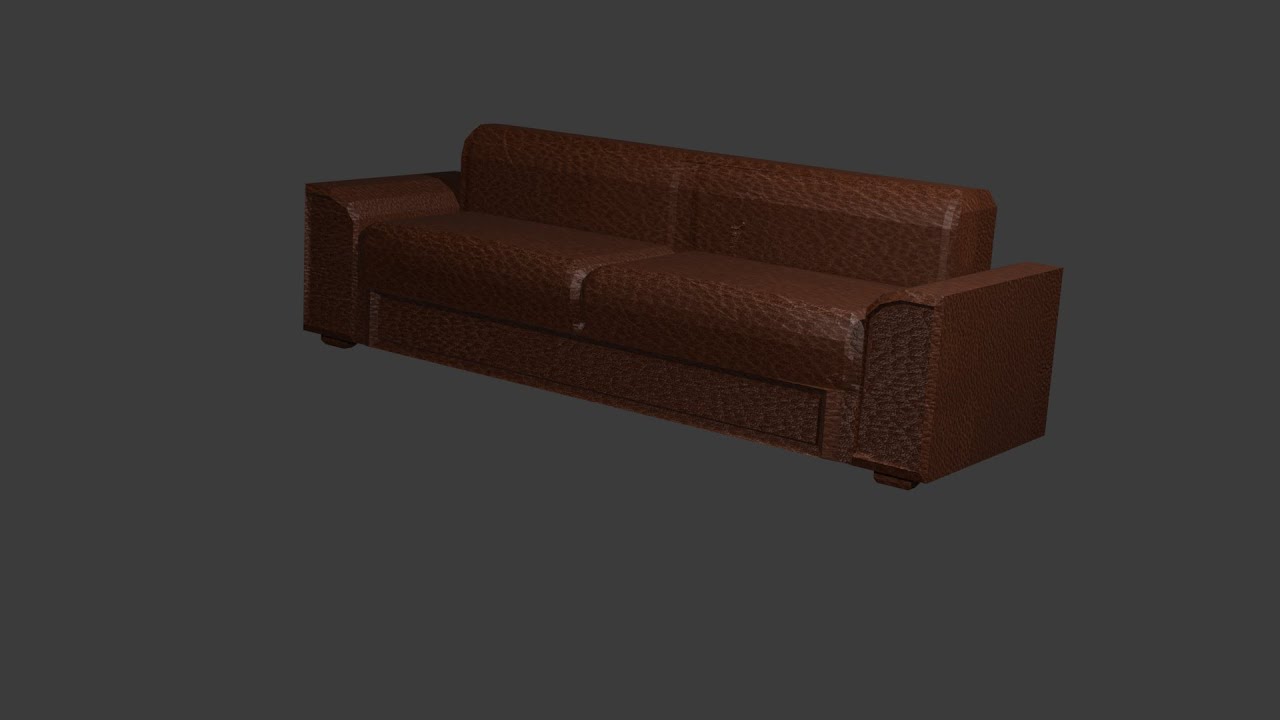 BLENDER - MAKE SOFA - YouTube