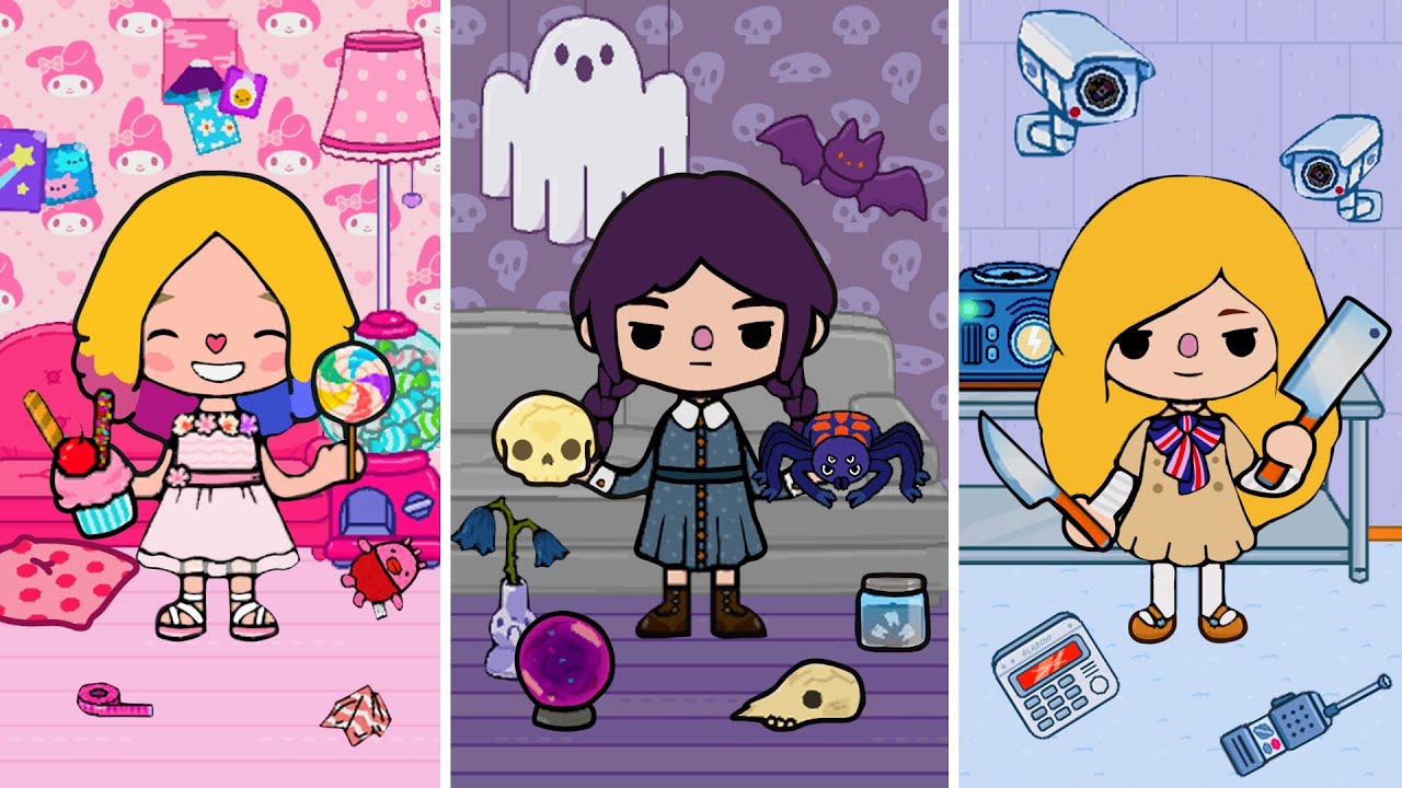 Mercredi Addams VS M3GAN VS Enid ! | Toca Life World | Toca Life Story ...