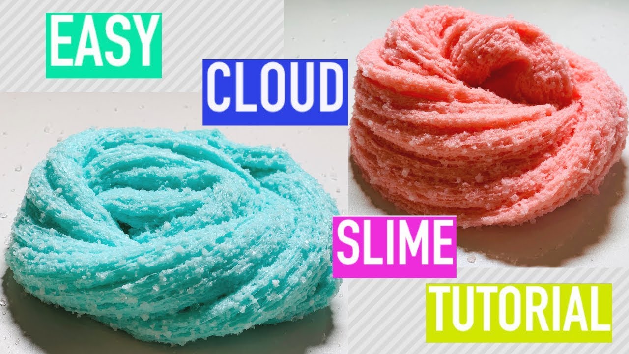 Easy Cloud Slime Tutorial | How to Make Cloud Slime | Elena Slime - YouTube