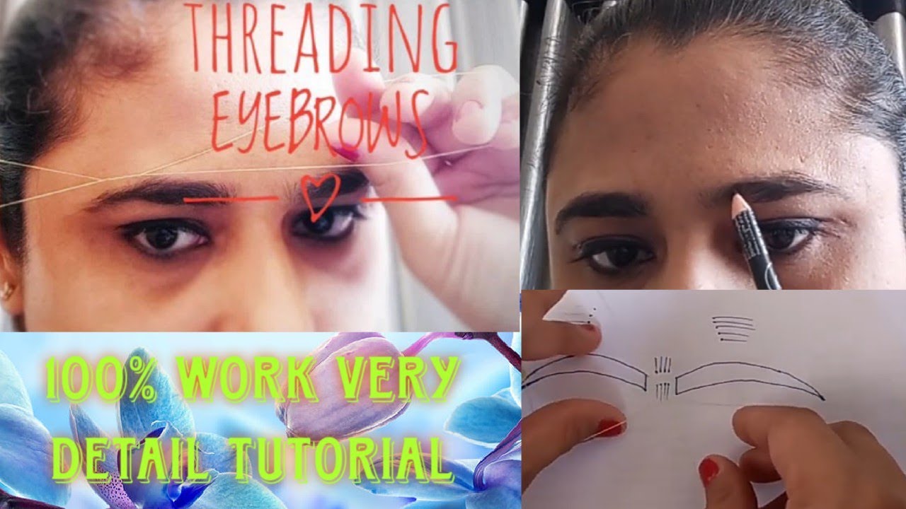 Threading kaise banate hai | how to thread your eyebrows | Beauty ...