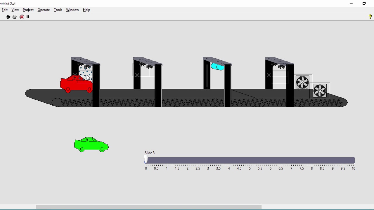 Sistem Pencuci Mobil Otomatis menggunakan LabView - YouTube