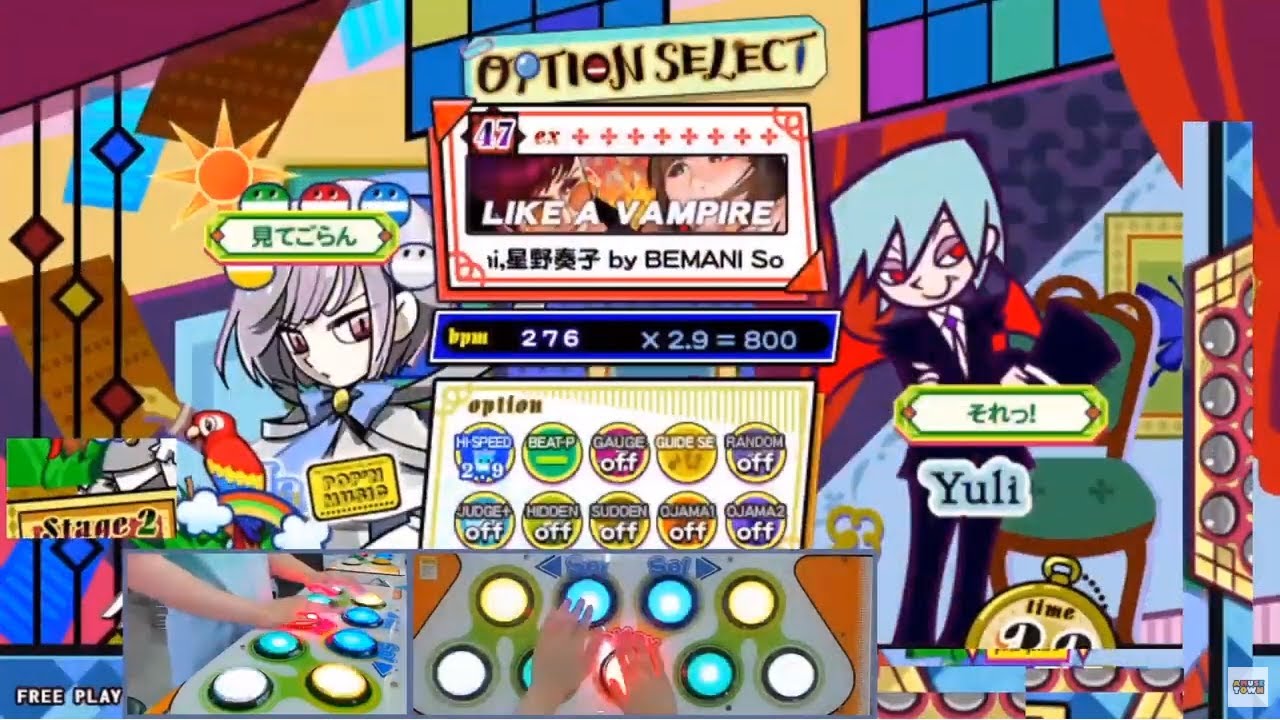 [Pop'n Music] LIKE A VAMPIRE (EX 47) - YouTube