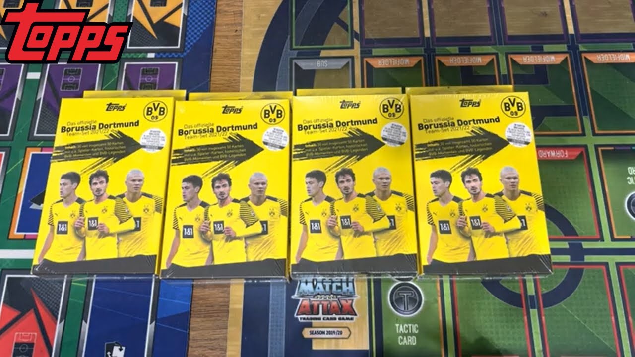 BVB09 Borussia Dortmund Curated team set 4 x Box Opening by Topps - YouTube