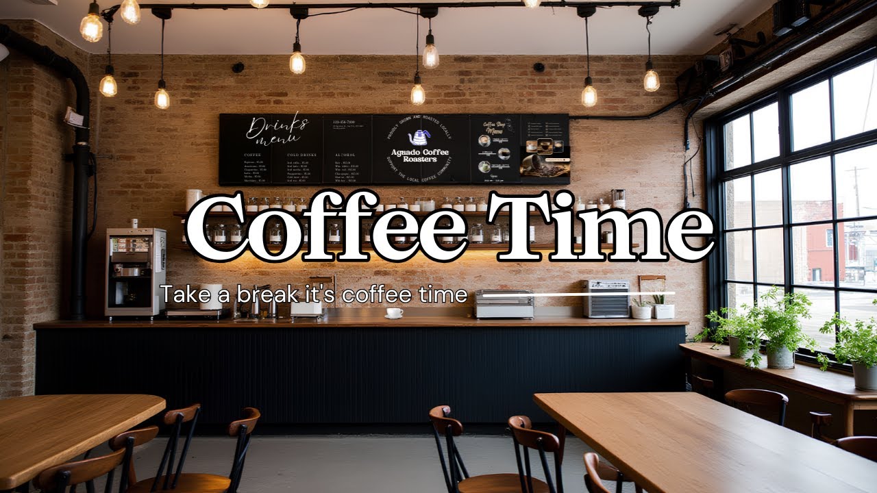 Lofi Cafe Ambience 🌸 4 Hours ☕ Relaxing Spring Morning Music for Focus ...
