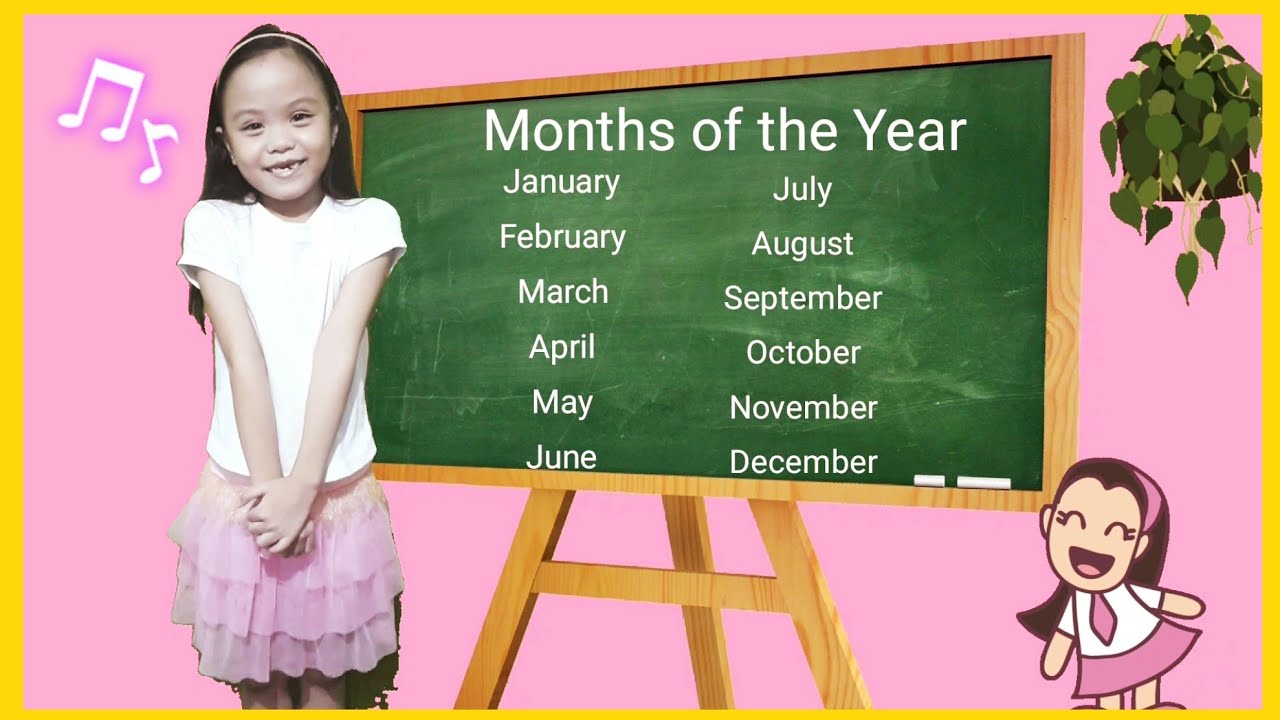 Months of the Year Song | Song for kids | January February March Song ...