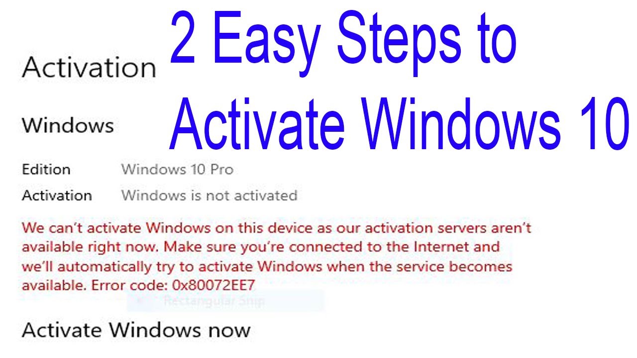 How to activate windows 10 | Activation without product key | 2 Easy ...