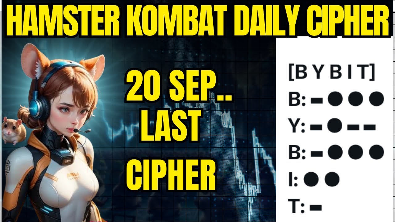 20 SEPTEMBER DAILY CIPHER | HAMSTER KOMBAT DAILY CIPHER | WATCH VIDEO ...