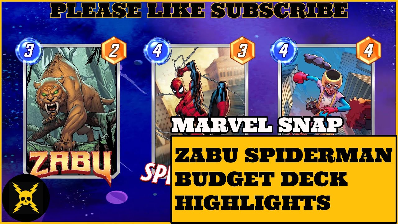 Zabu Spiderman Locks The Opponent Out Of The Game. Marvel Snap Deck ...
