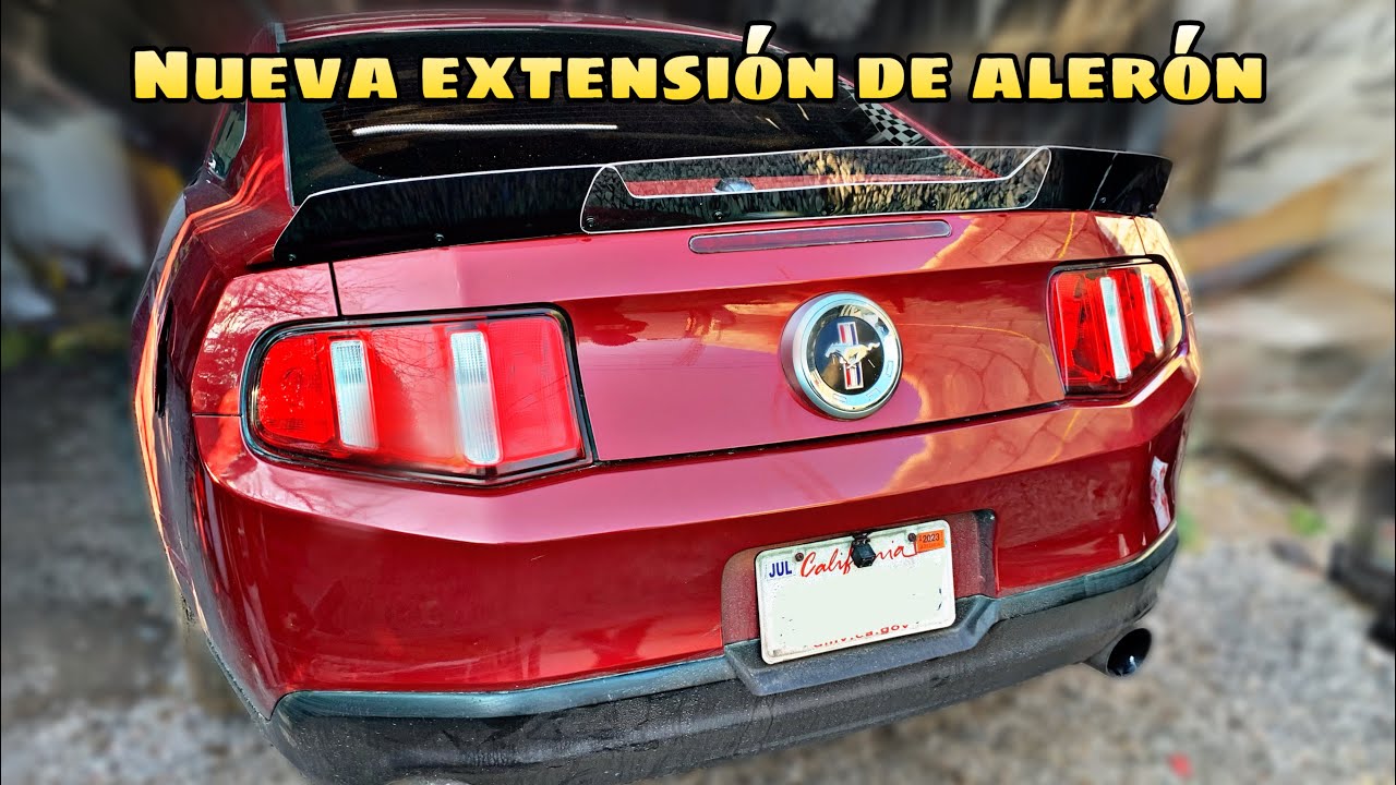 Como instalar alerón en Mustang 2010-2014 tuning - extensión de alerón ...