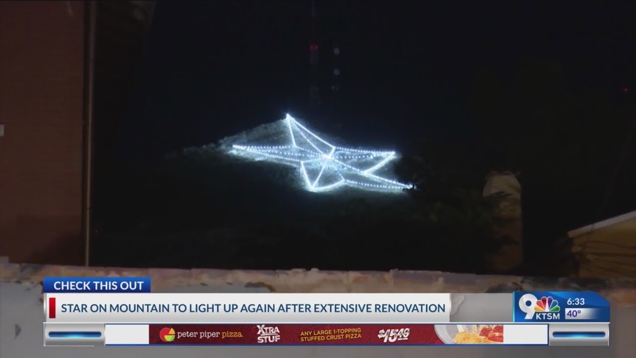 Star on Mountain to light up again after extensive renovation - YouTube
