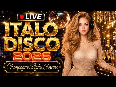 🔴 LIVE | Italo Disco 2026 🌃 Champagne Lights Forever | Neon Luxury Disco Mix