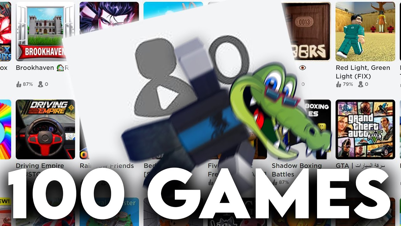 Playing 100 Random Zero Player Roblox Games - YouTube
