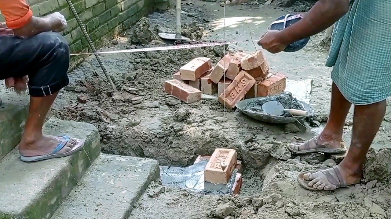 amazing and impressive Bricks wall making technique| satisfying video ...