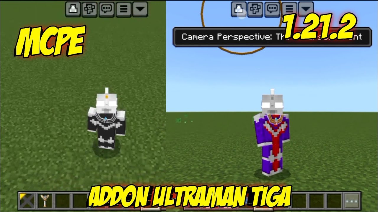 Showcase Addon Ultraman Tiga MCPE Minecraft Indonesia - YouTube